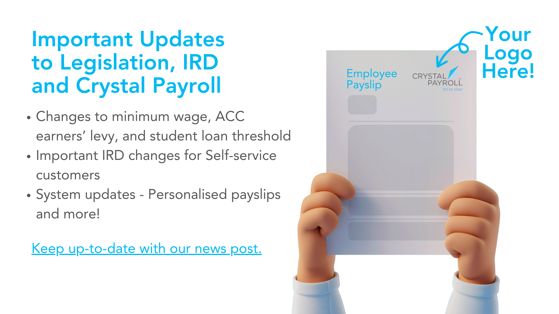 Important Updates to Legislation, IRD and Crystal Payroll - Crystal Payroll