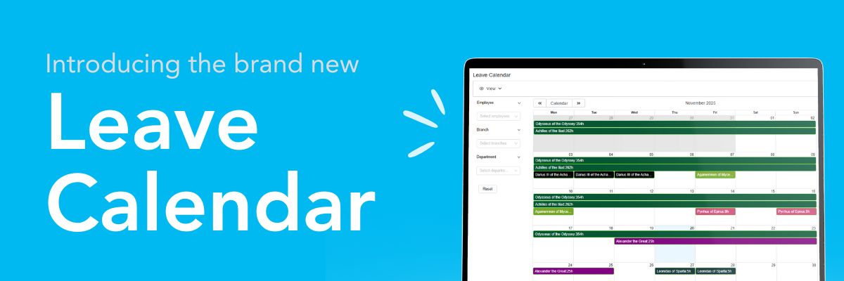Introducing the Leave Calendar - Crystal Payroll